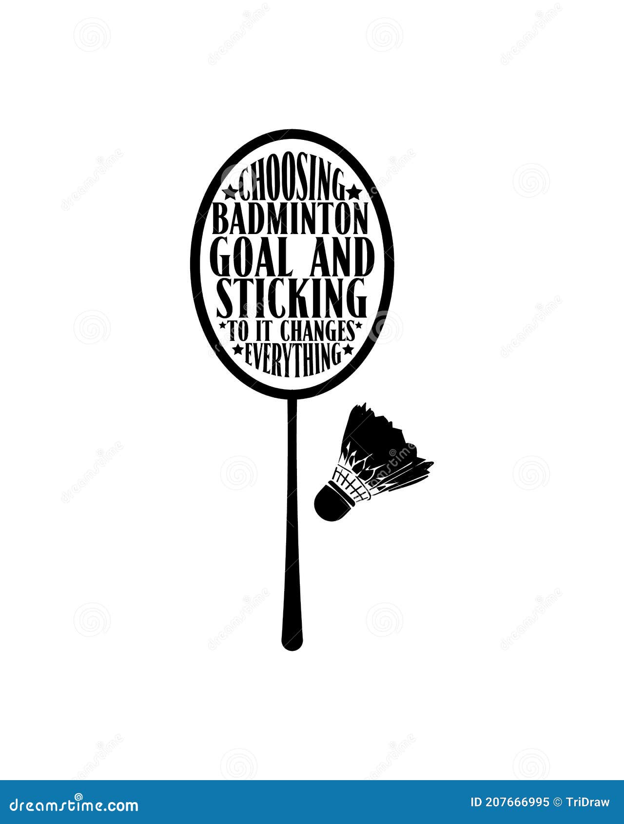 Choosing Badminton Goal and Sticking To it Changes Everything.Hand ...