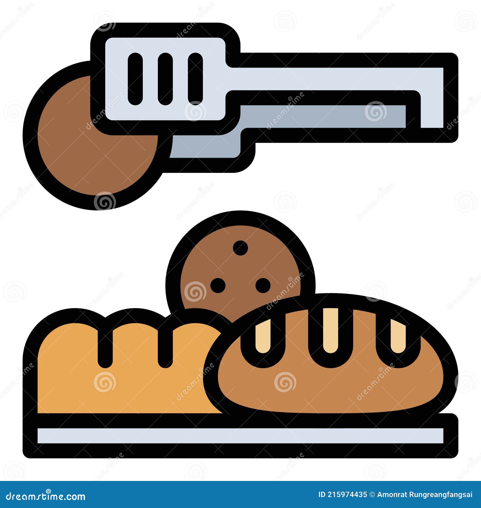 Choosing Bread Icon, Bakery and Baking Related Vector Stock Vector ...