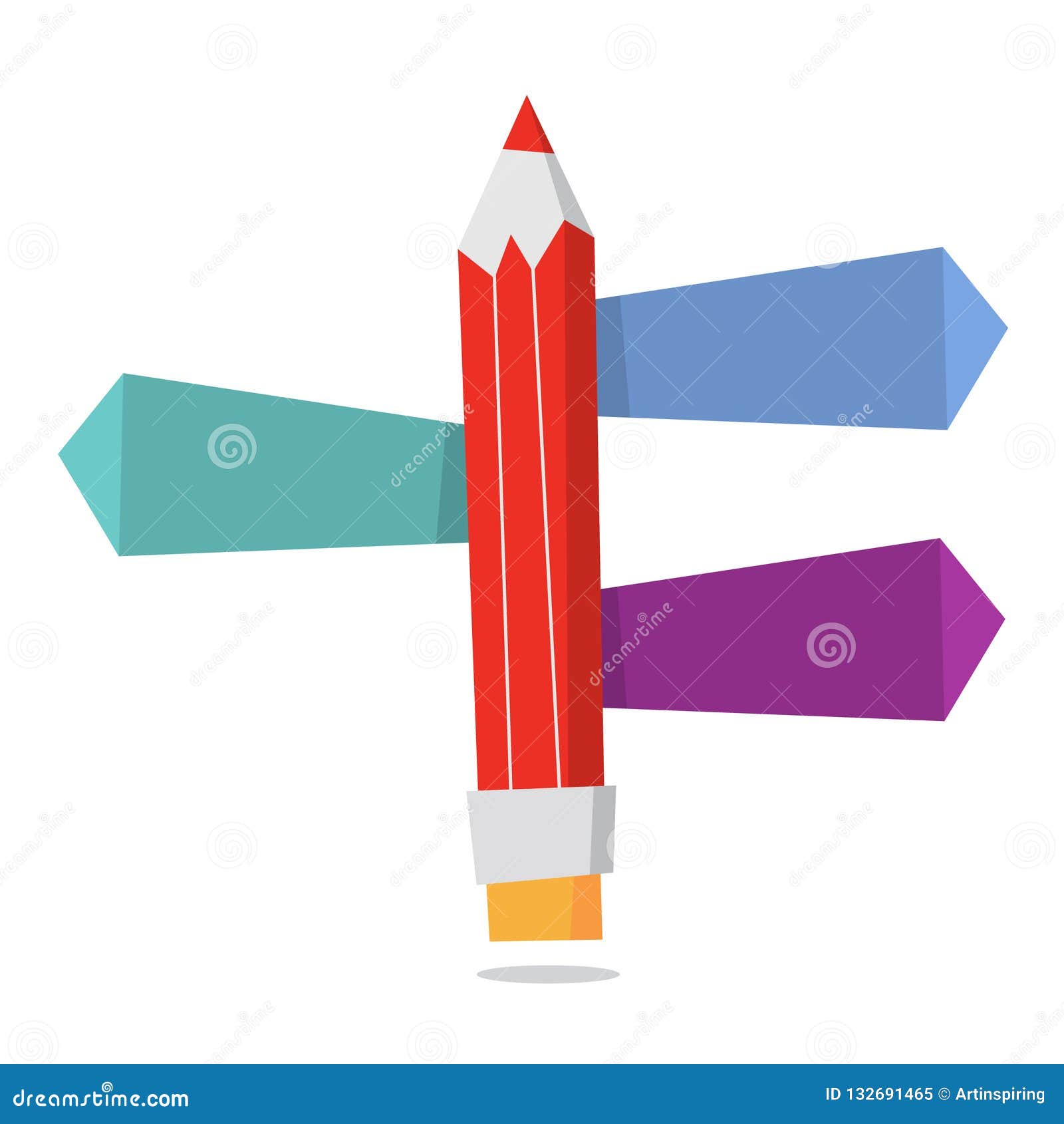 Choosing Business Direction. Idea of Strategy and Goals Stock Vector ...