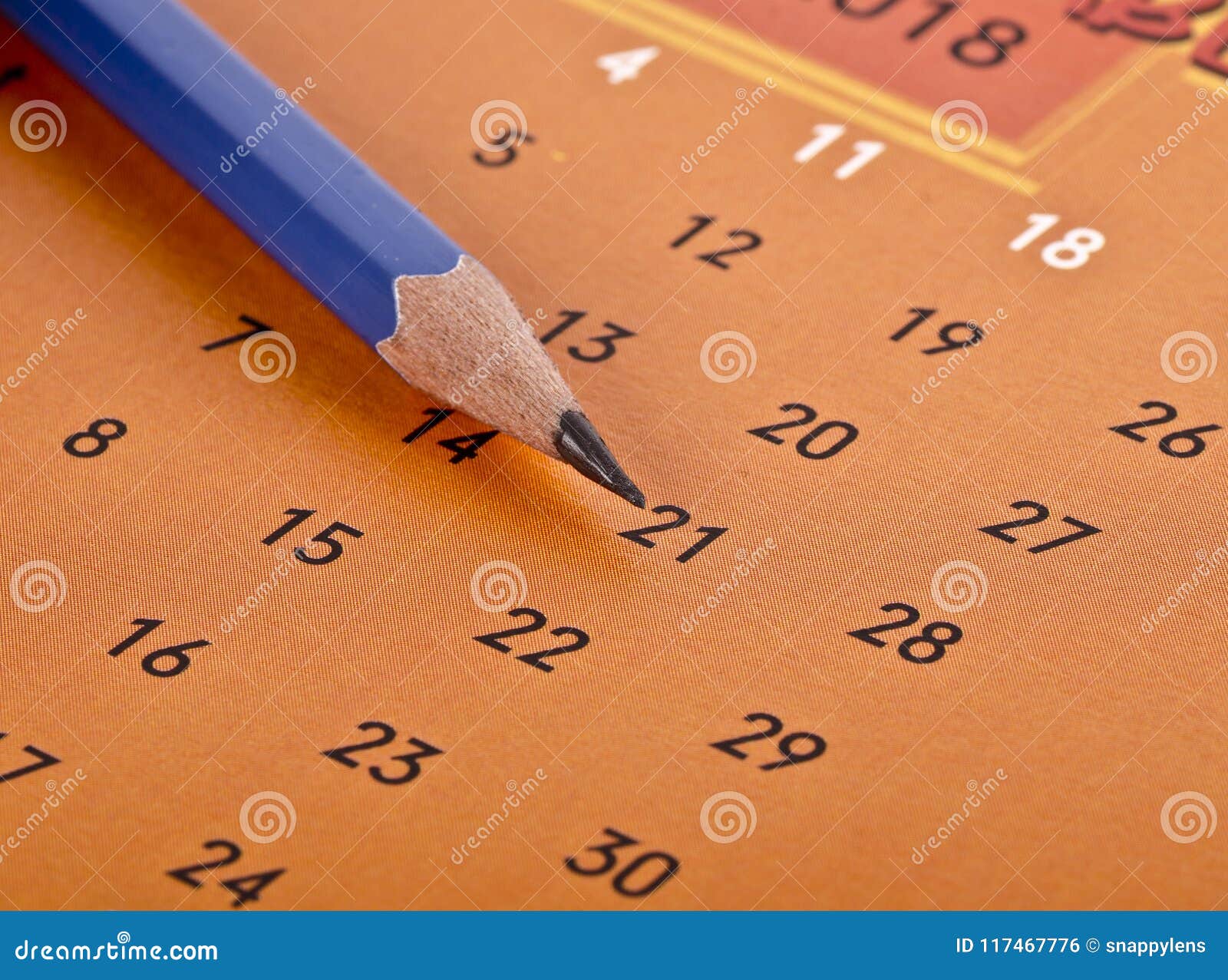 Choosing a date stock photo. Image of lead, marked, date - 117467776