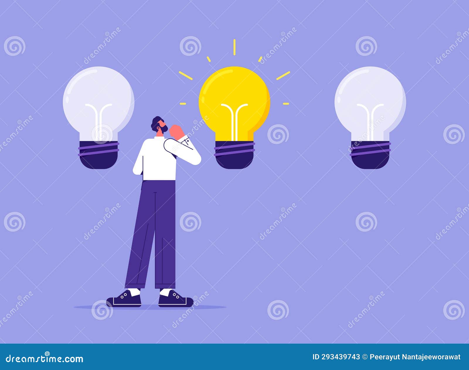 Choosing among Good and Bad Business Ideas Stock Vector - Illustration ...
