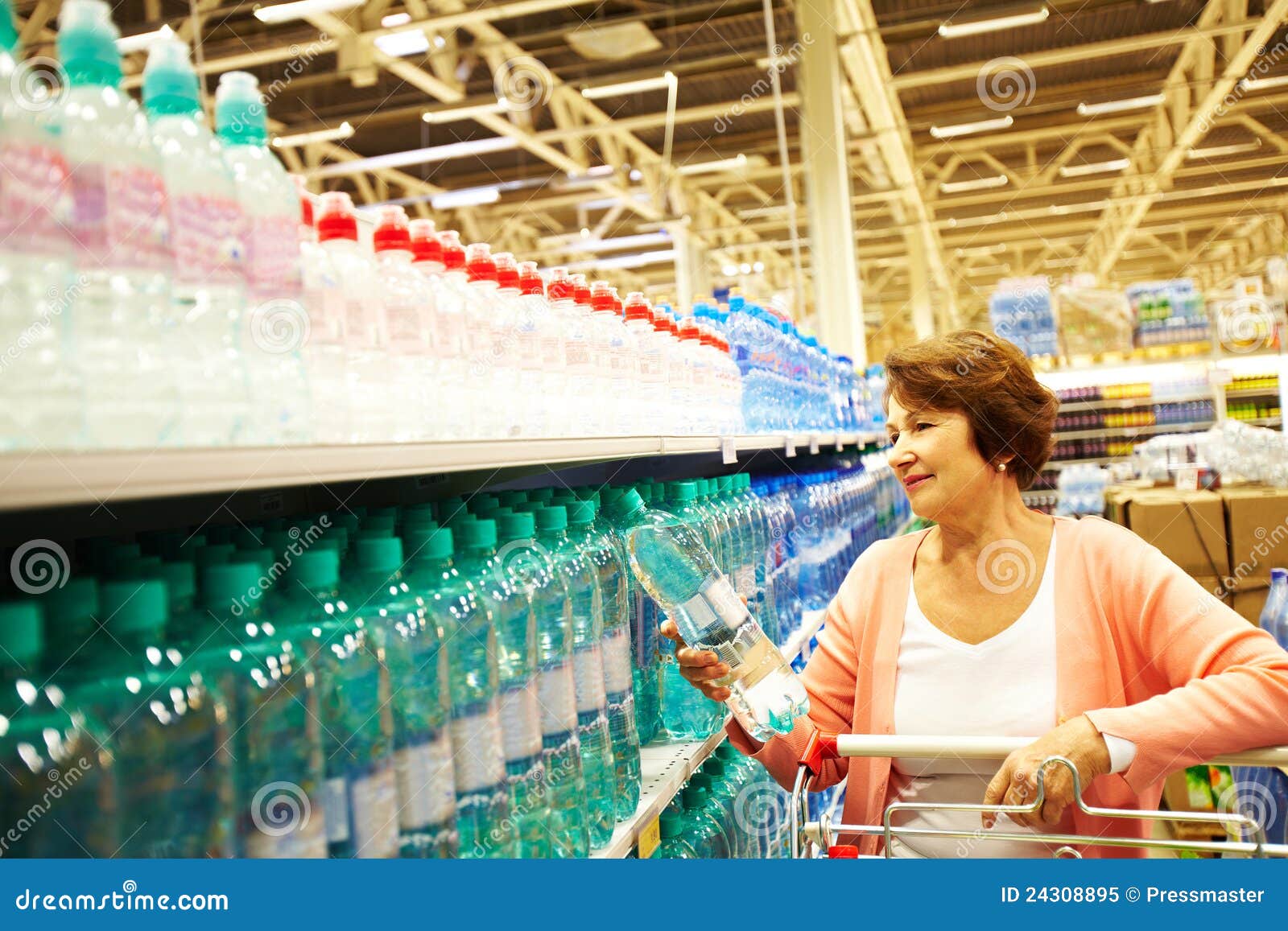 Choosing good water stock image. Image of pack, human - 24308895