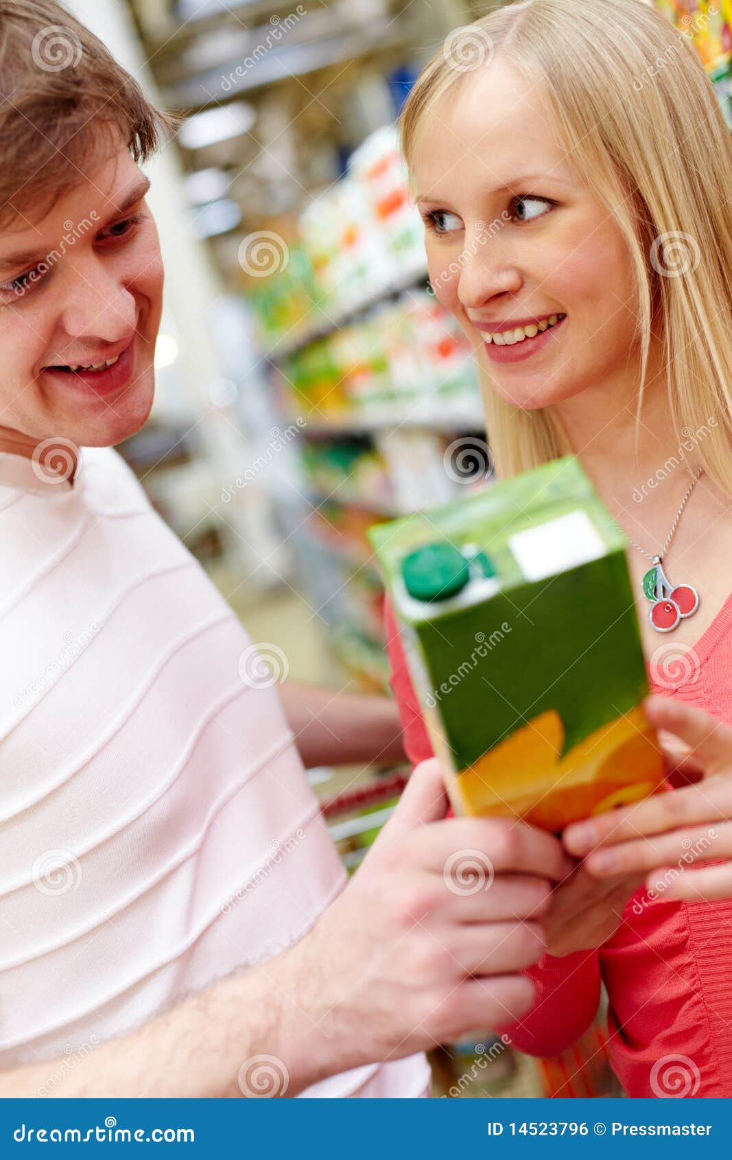 Choosing healthy food stock photo. Image of husband, happy - 14523796