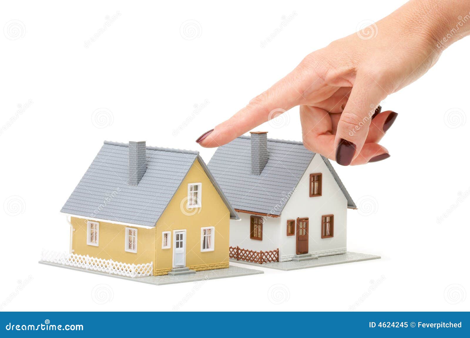Choosing a Home stock image. Image of ownership, pointing - 4624245