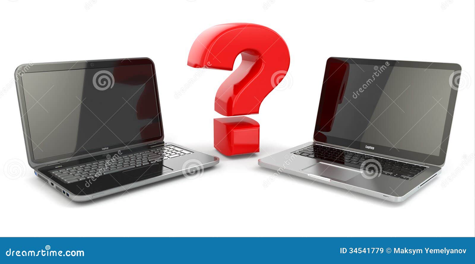 Laptop With Question Mark Sign Royalty-Free Stock Photography ...