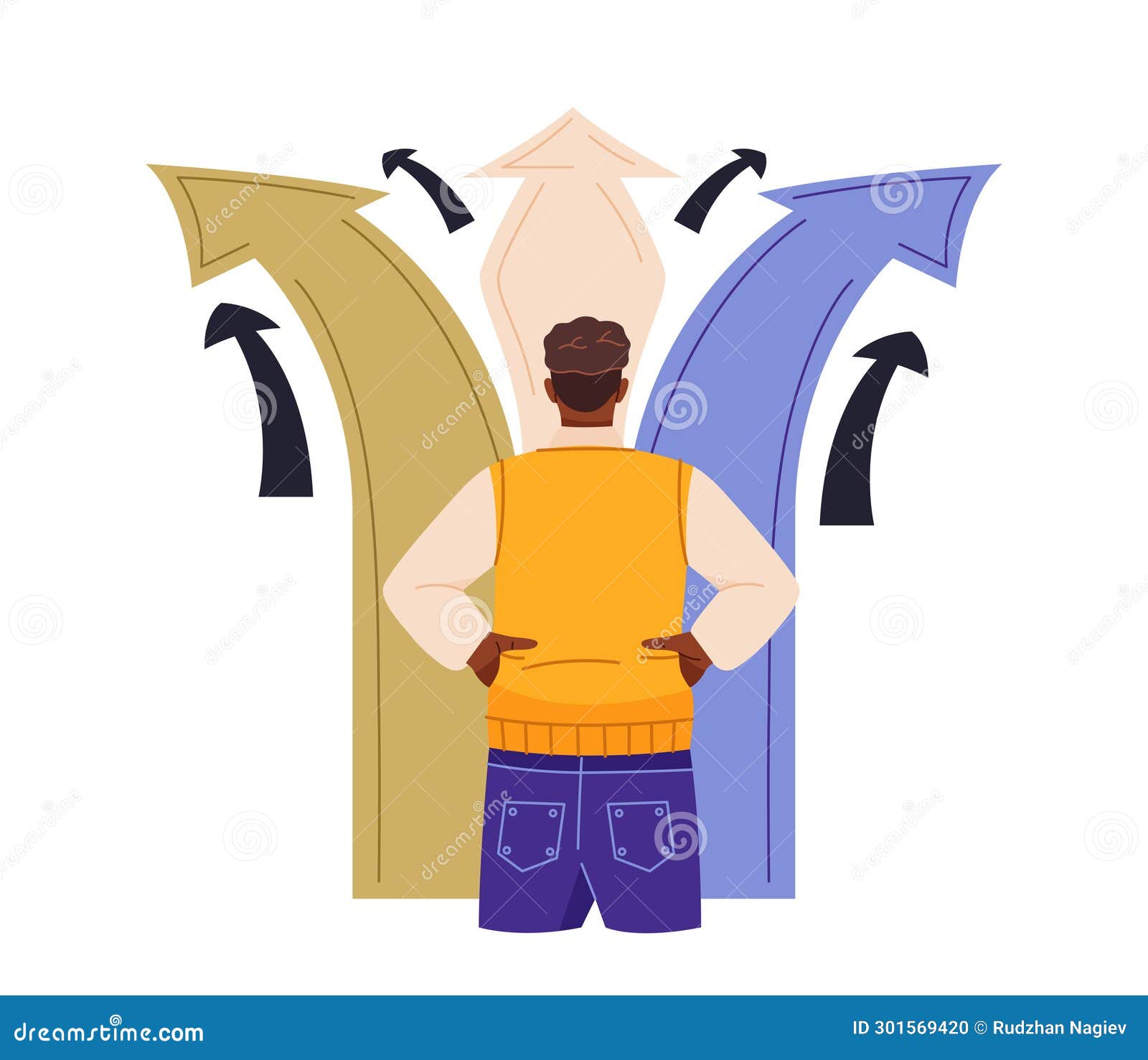 Choosing from Multiple Solutions Vector Concept Stock Illustration ...