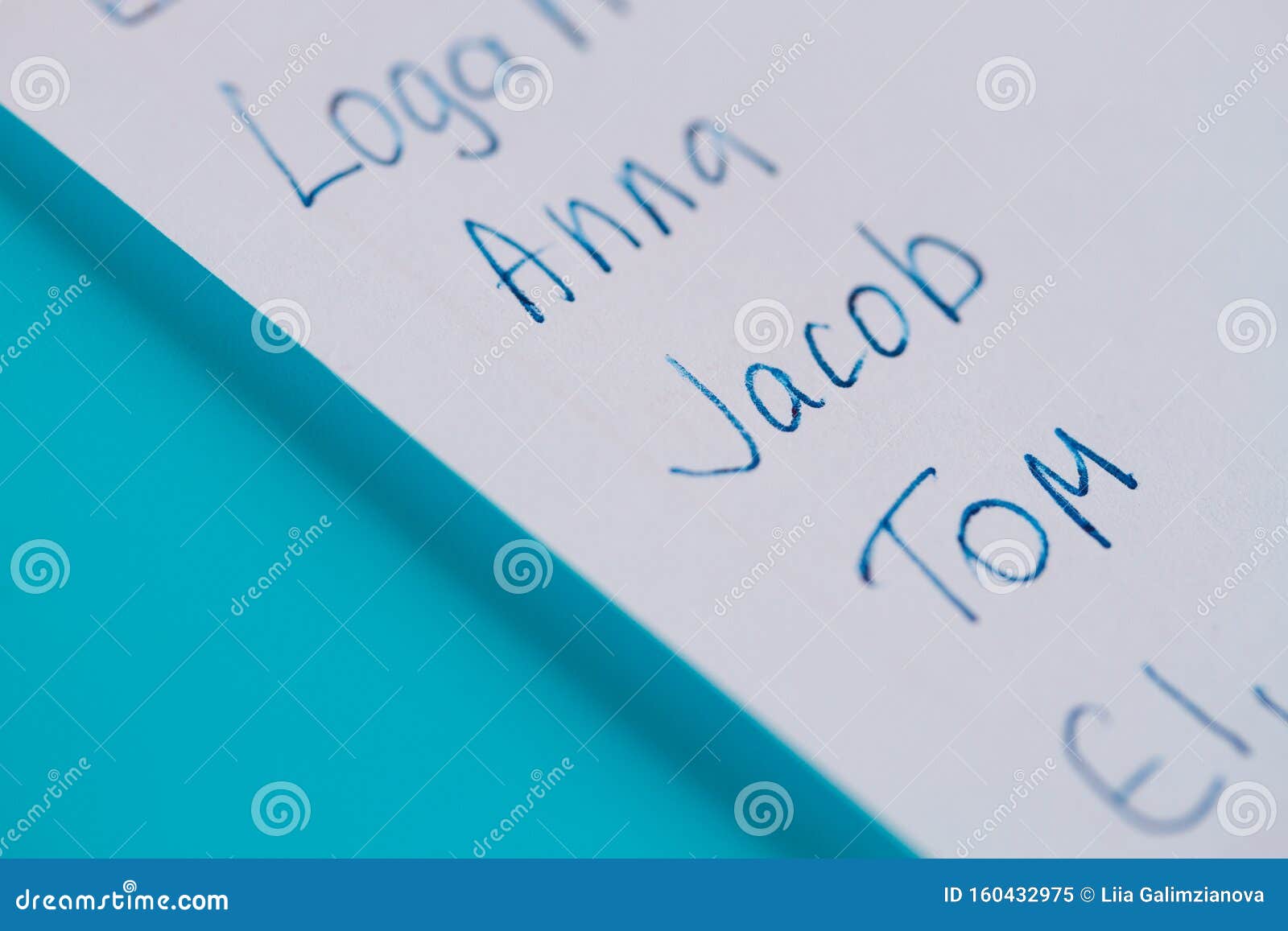 Choosing name for child stock image. Image of text, sticker - 160432975