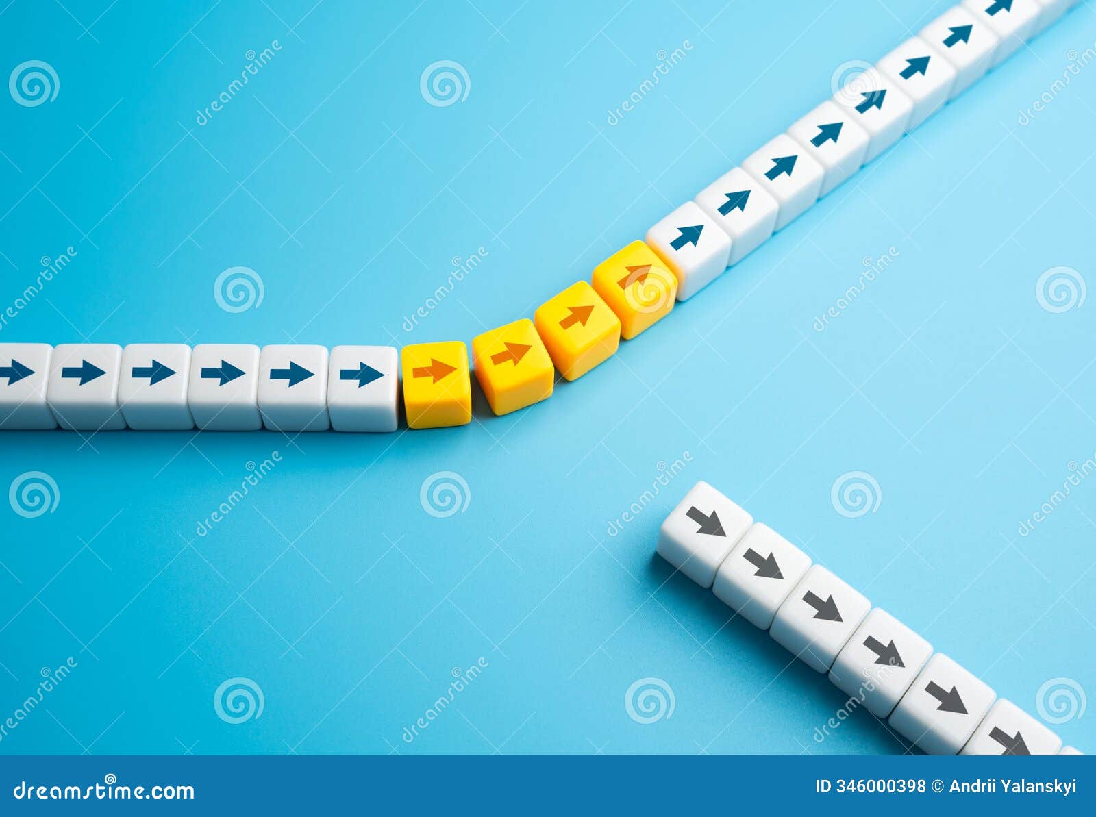 Choosing the Next Path at a Fork in the Road. Stock Photo - Image of ...