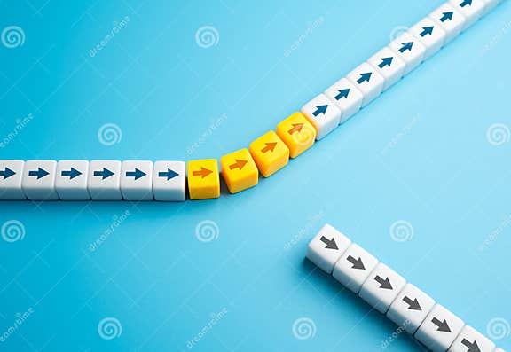 Choosing the Next Path at a Fork in the Road. Stock Photo - Image of ...