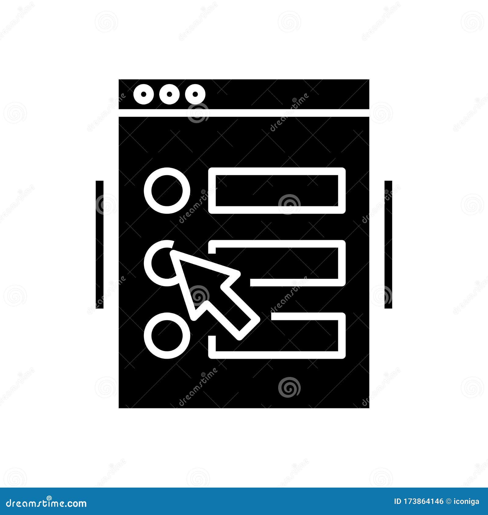 Choosing Options Black Icon, Concept Illustration, Vector Flat Symbol ... Choosing Options Black Icon, Concept Illustration, Vector Flat Symbol ...