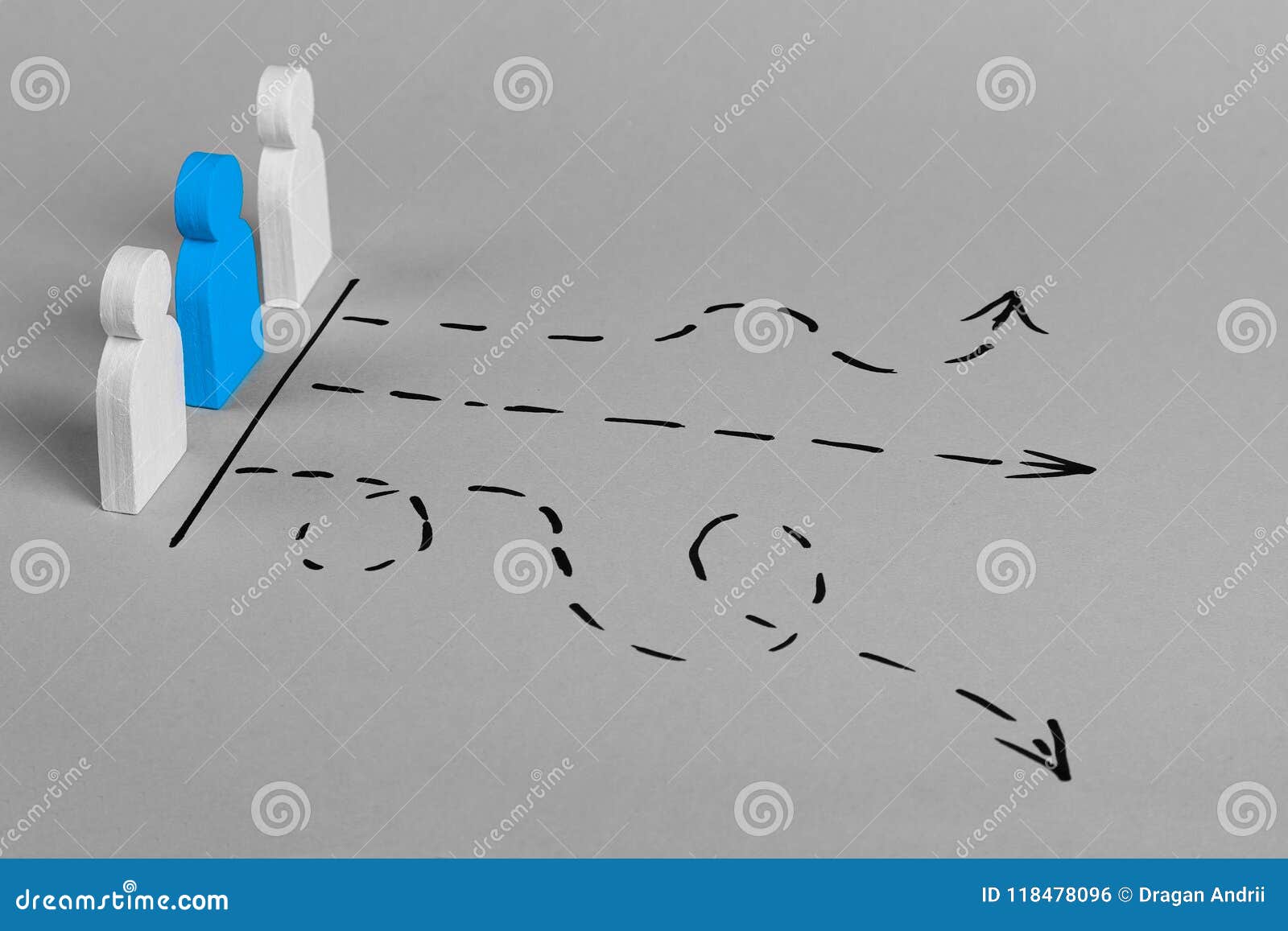 Choosing a Path To Success. Short and Correct Direction Stock Photo ...