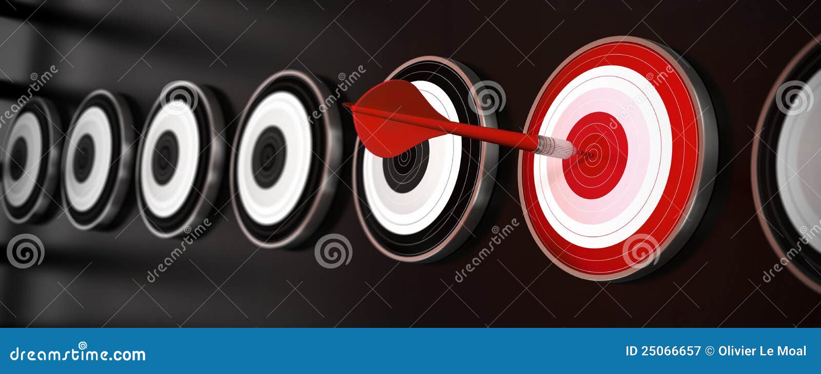 Choosing priority stock illustration. Illustration of dart - 25066657