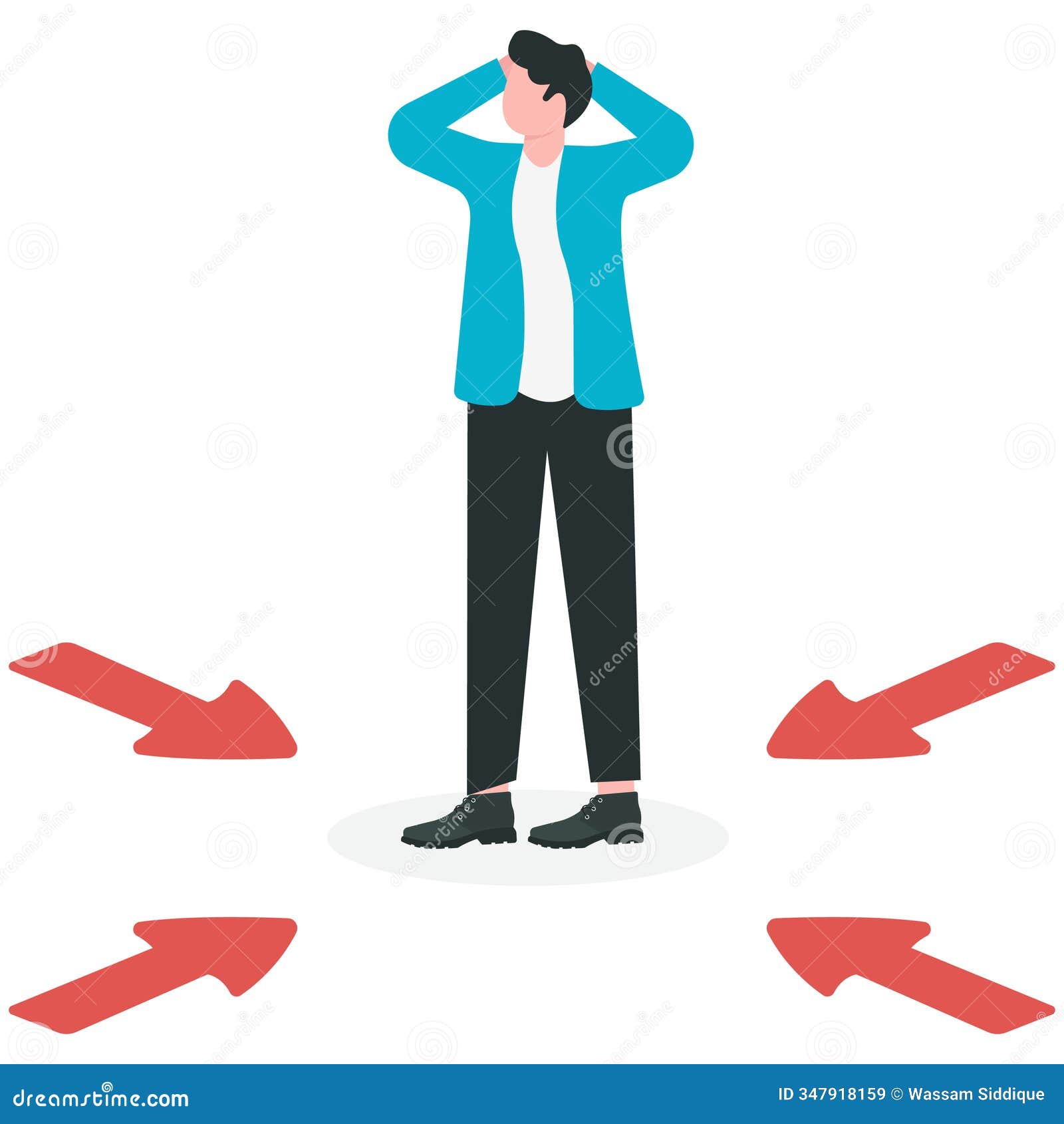 Choosing Problem. Female Chooses Between Career And Family. Work Family ...