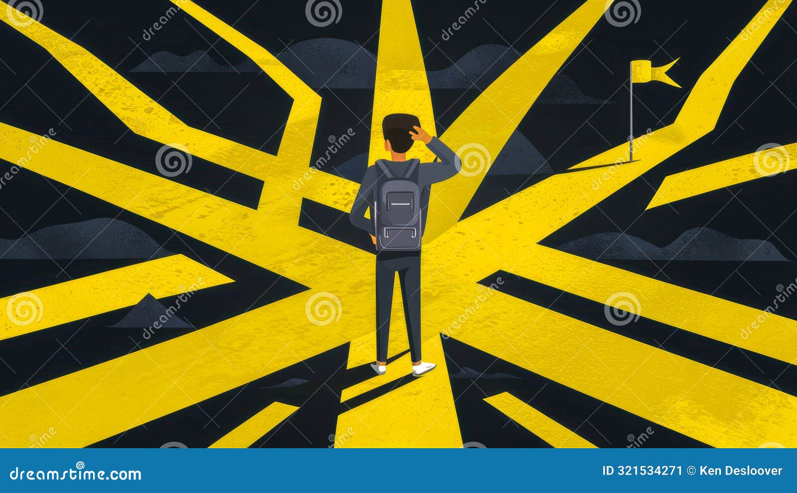 Choosing the Right Path with Copy-space Stock Image - Image of ...