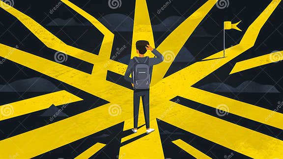 Choosing the Right Path with Copy-space Stock Image - Image of ...