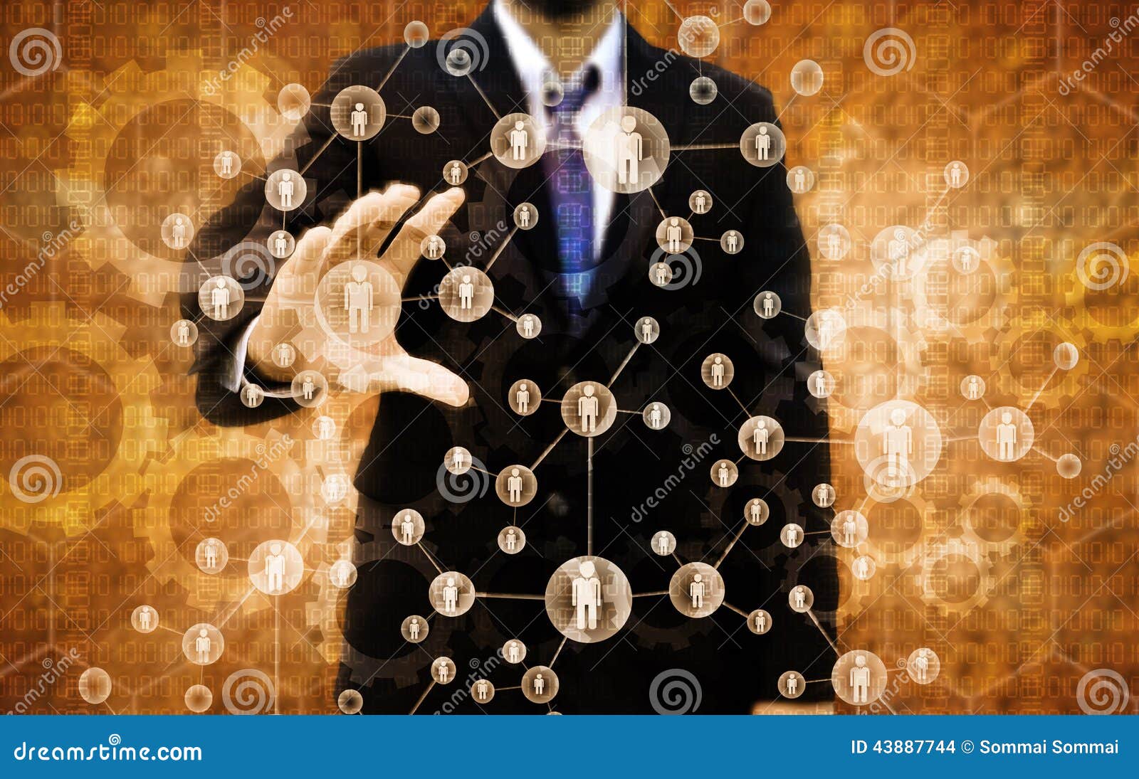 Choosing the Right Person on a Group of Business People Stock ...