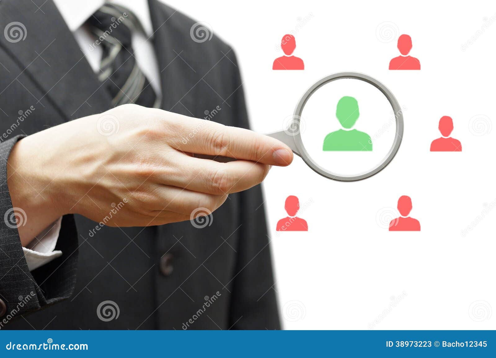 Choosing the Right Person for Hiring Stock Image - Image of concept ...