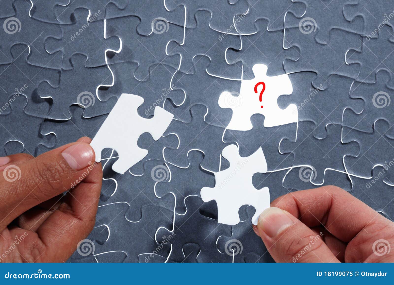 Choosing The Right Piece Of Puzzle Royalty Free Stock Photo - Image ...