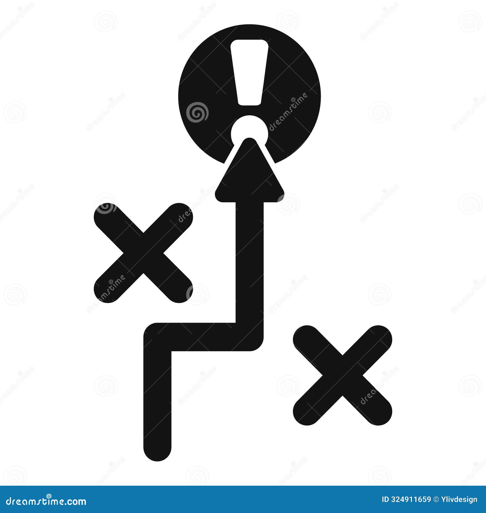 Choosing Right Way Concept Icon Showing the Right Choice Stock ...