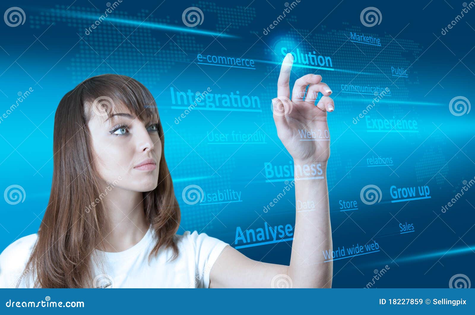 Choosing solution stock image. Image of commerce, business - 18227859