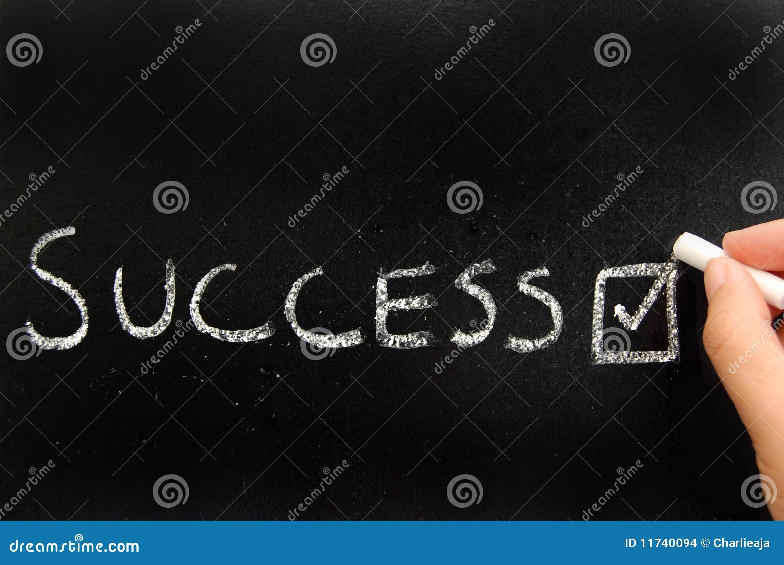 Choosing success stock photo. Image of education, blackboard - 11740094
