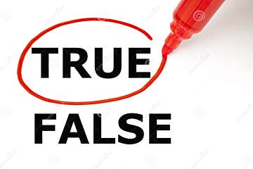 True or False with Red Marker Stock Photo - Image of exam, checkbox ...