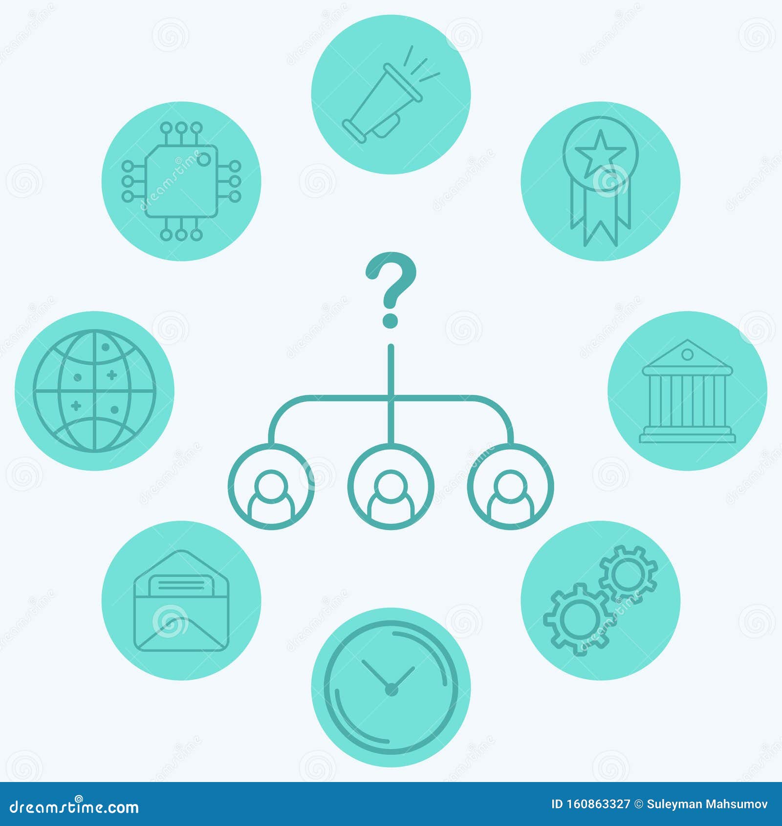 Choosing Vector Icon Sign Symbol Stock Illustration - Illustration of ...