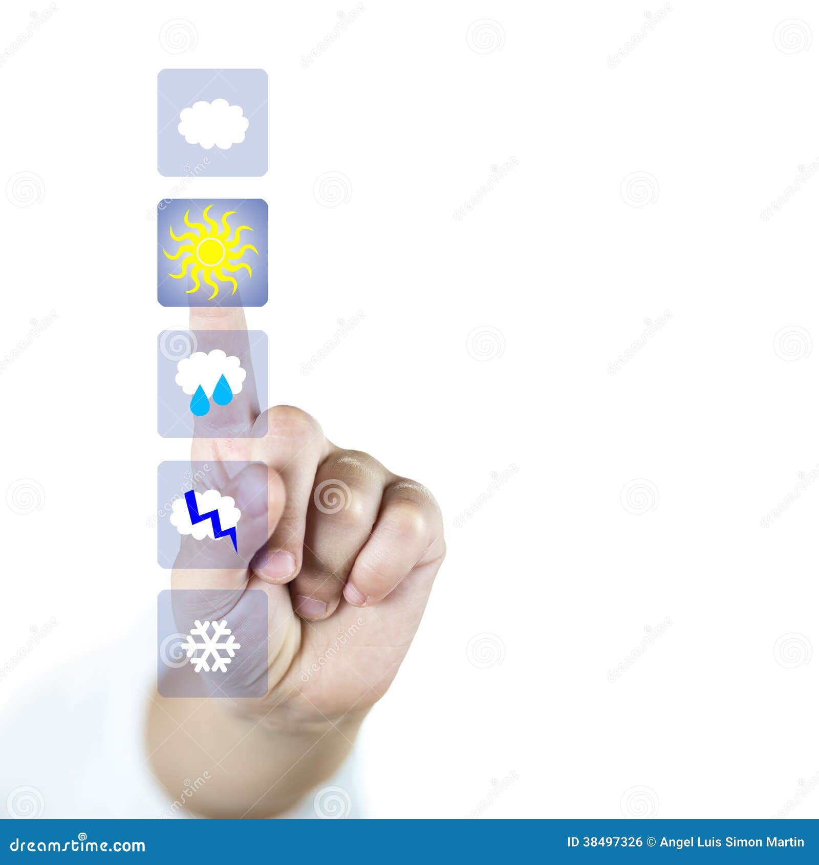 Choosing the weather stock photo. Image of meteorology - 38497326