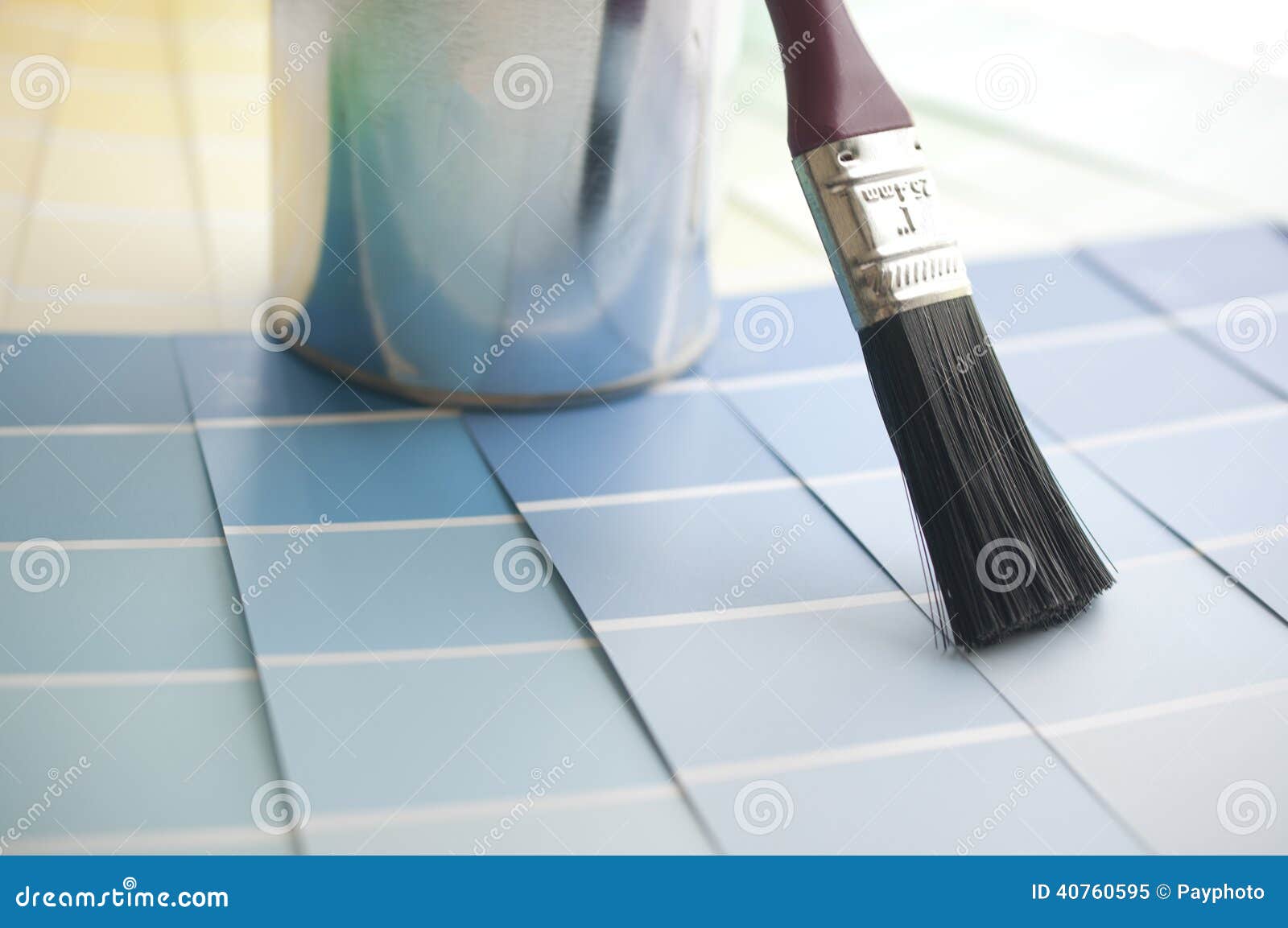 Choosing Your Color with Sample Color Chart Stock Image - Image of ...