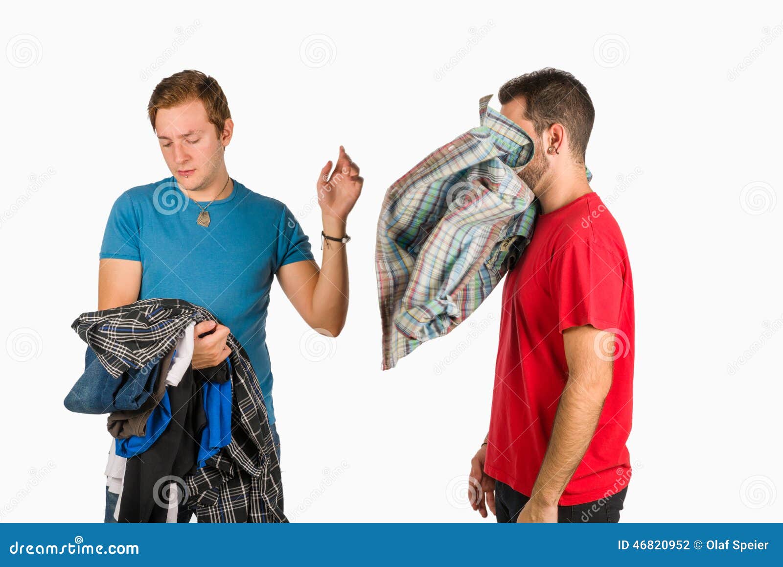 Choosy guy stock photo. Image of studio, dislike, isolated - 46820952