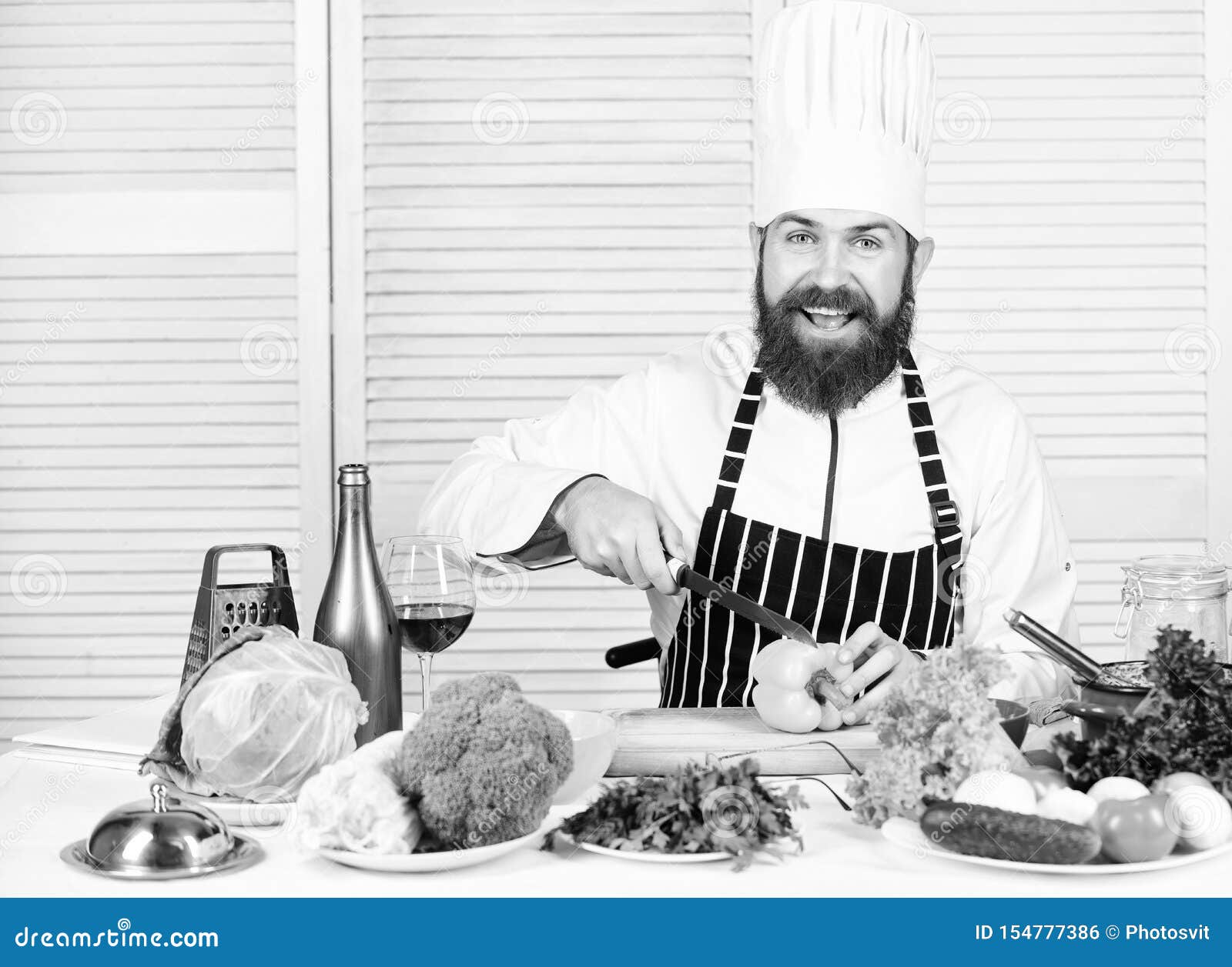 Chop Ingredients. According To Recipe. Prepare Ingredients for Cooking ...