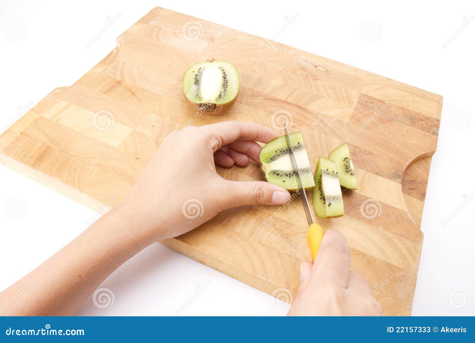 Chop kiwi fruit stock image. Image of exotic, macro, healthy - 22157333