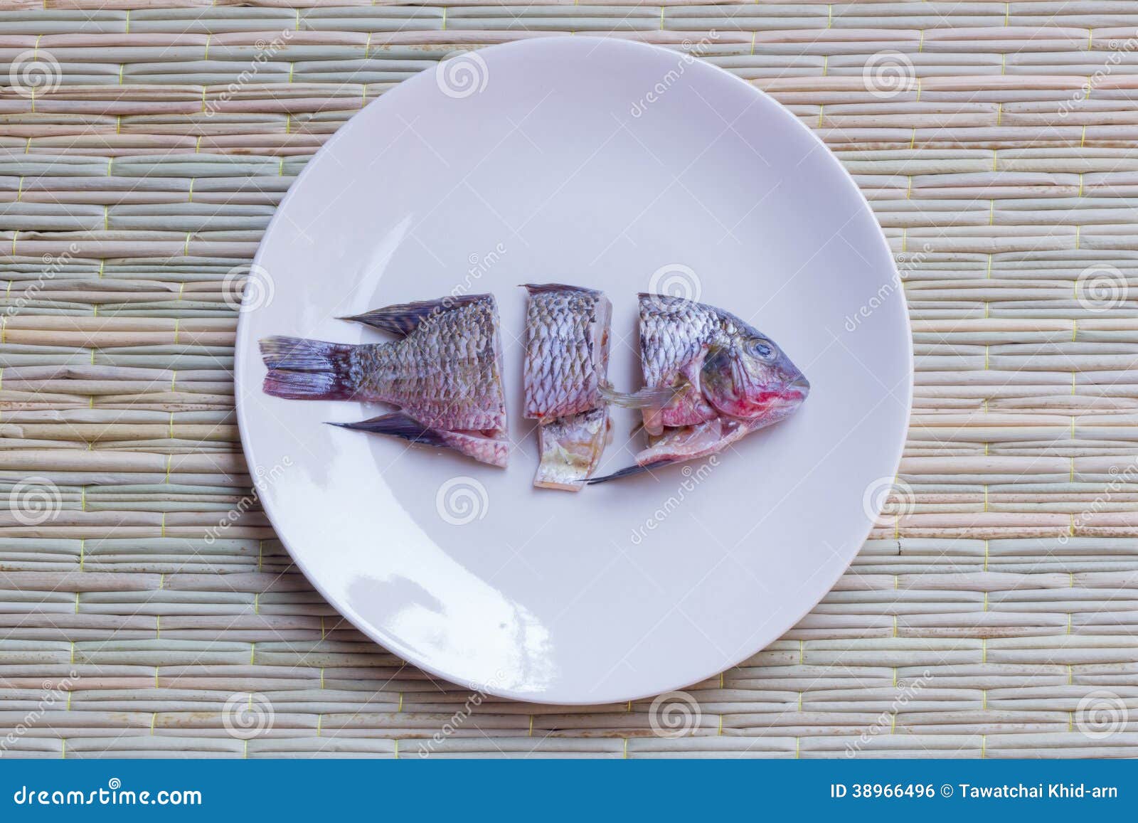 Choped fish stock photo. Image of preparation, saltwater - 38966496