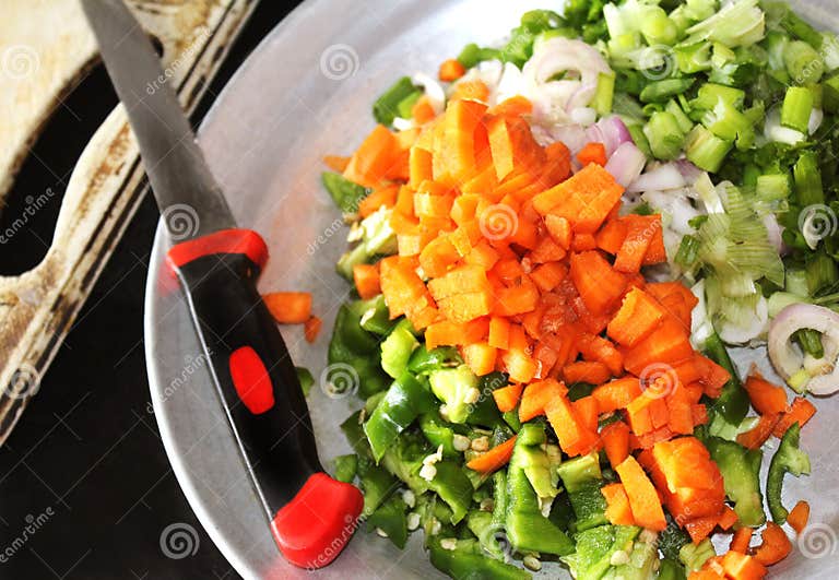 Choped vegetables stock photo. Image of chopped, vegetables - 65715220
