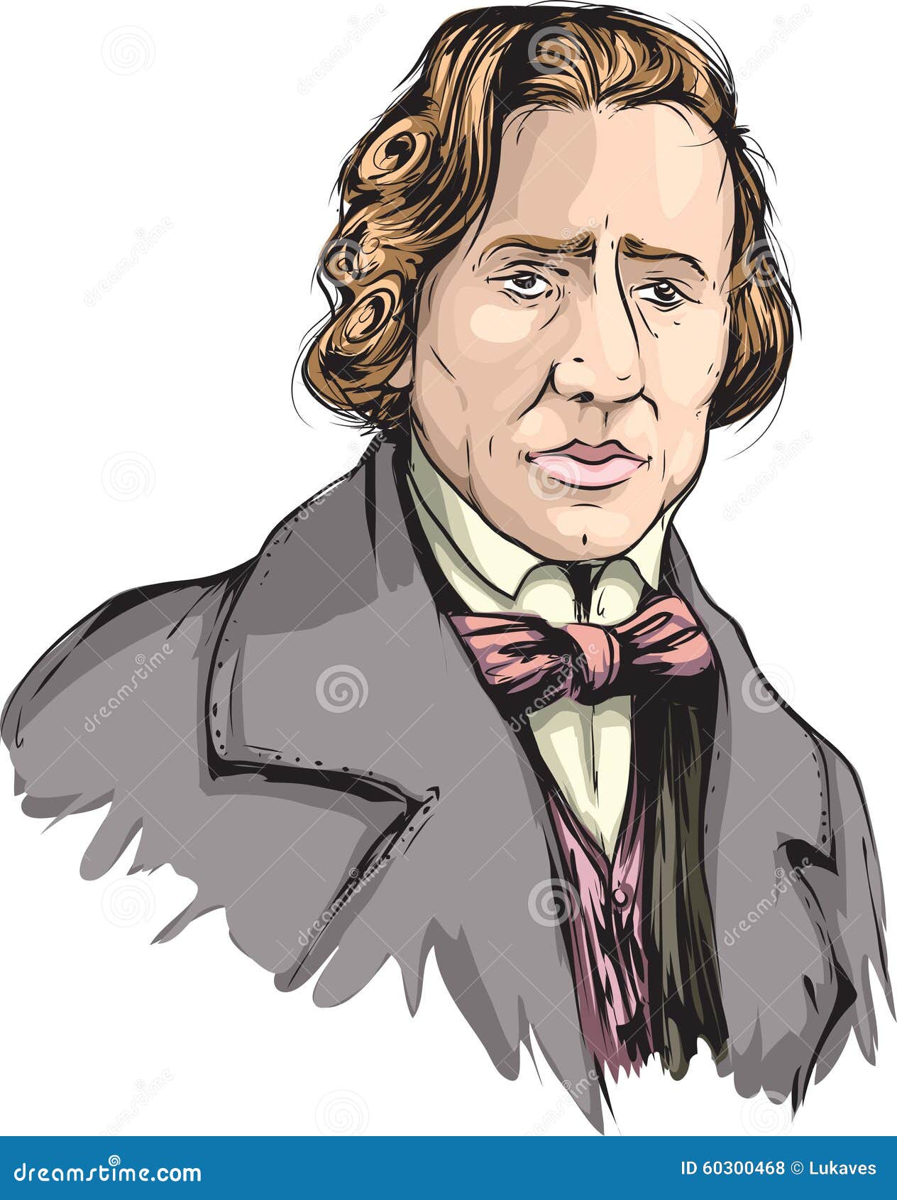 Chopin illustration de vecteur. Illustration du virtuose - 60300468