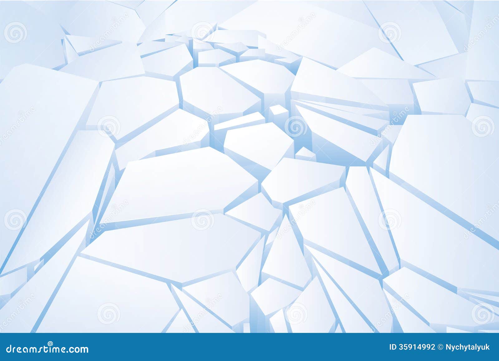 Chopped blue ice. stock vector. Illustration of cracked - 35914992