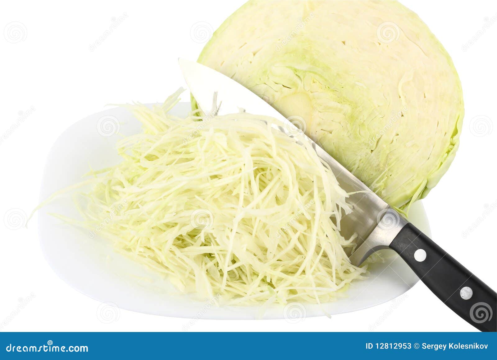 Chopped cabbage stock image. Image of white, steel, cabbage - 12812953