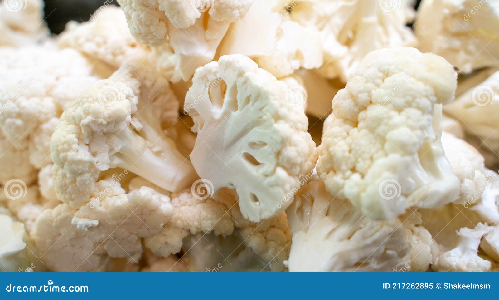 Chopped Cauliflower Vegetables Closeup Shot. Cauliflower Vegetables ...