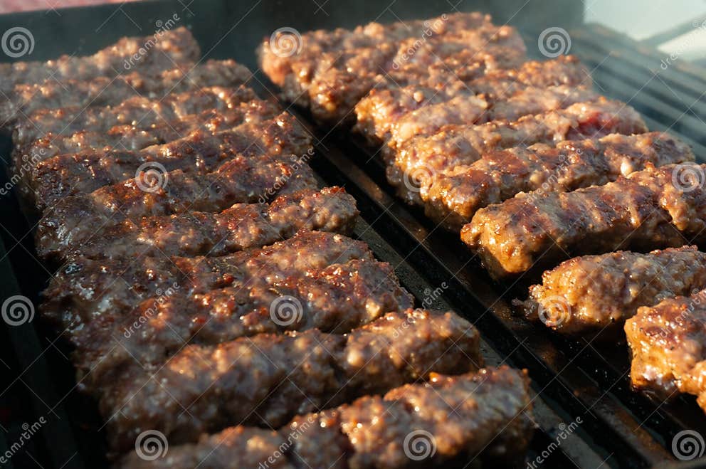 Chopped Cevapi in the Roaster Stock Image - Image of balkan, cevapi ...