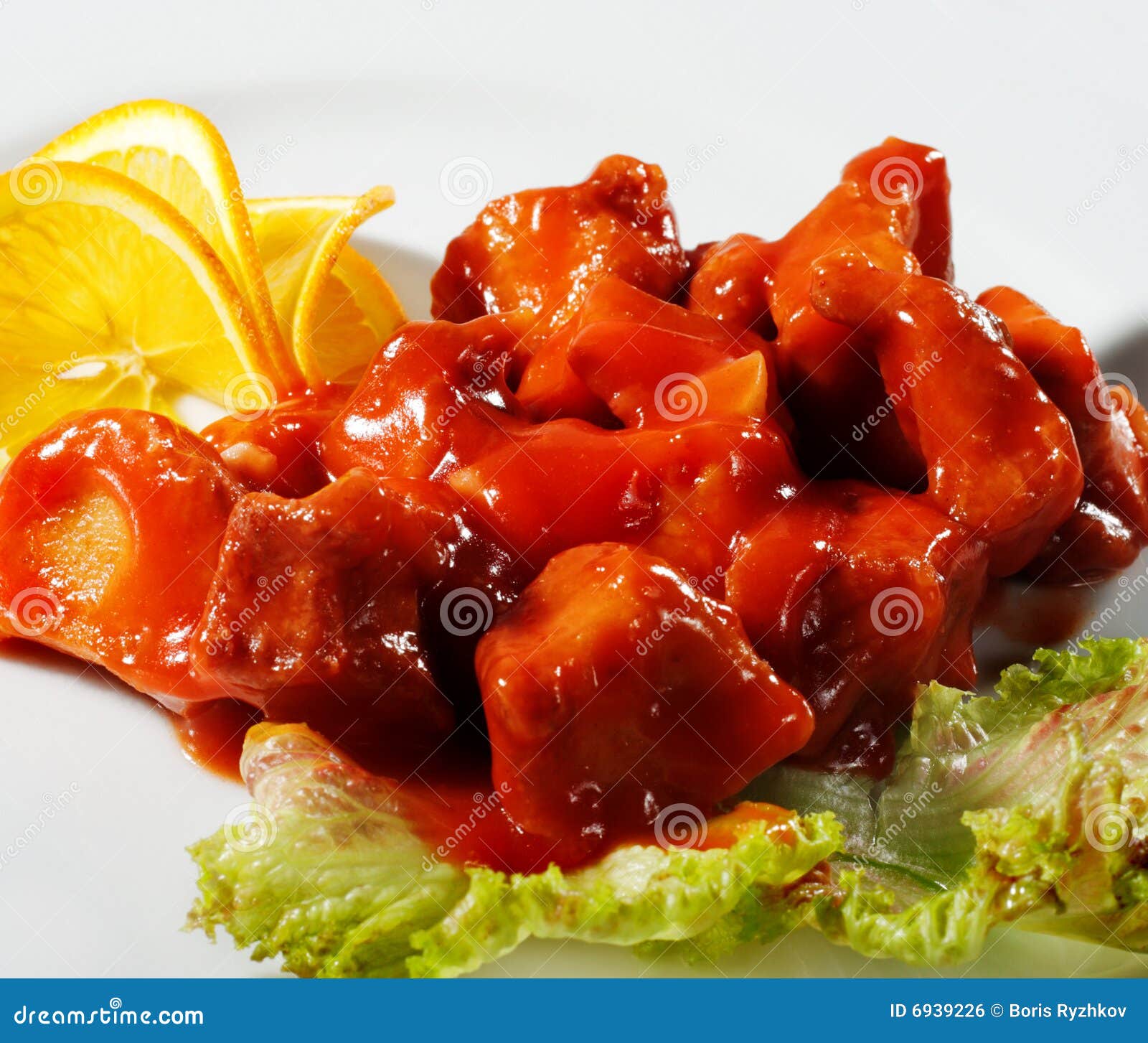 Chopped Chicken stock photo. Image of fresh, lettuce, marinated - 6939226