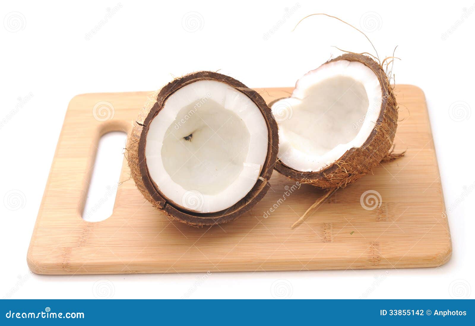 Chopped coconut stock photo. Image of hairy, coconut - 33855142