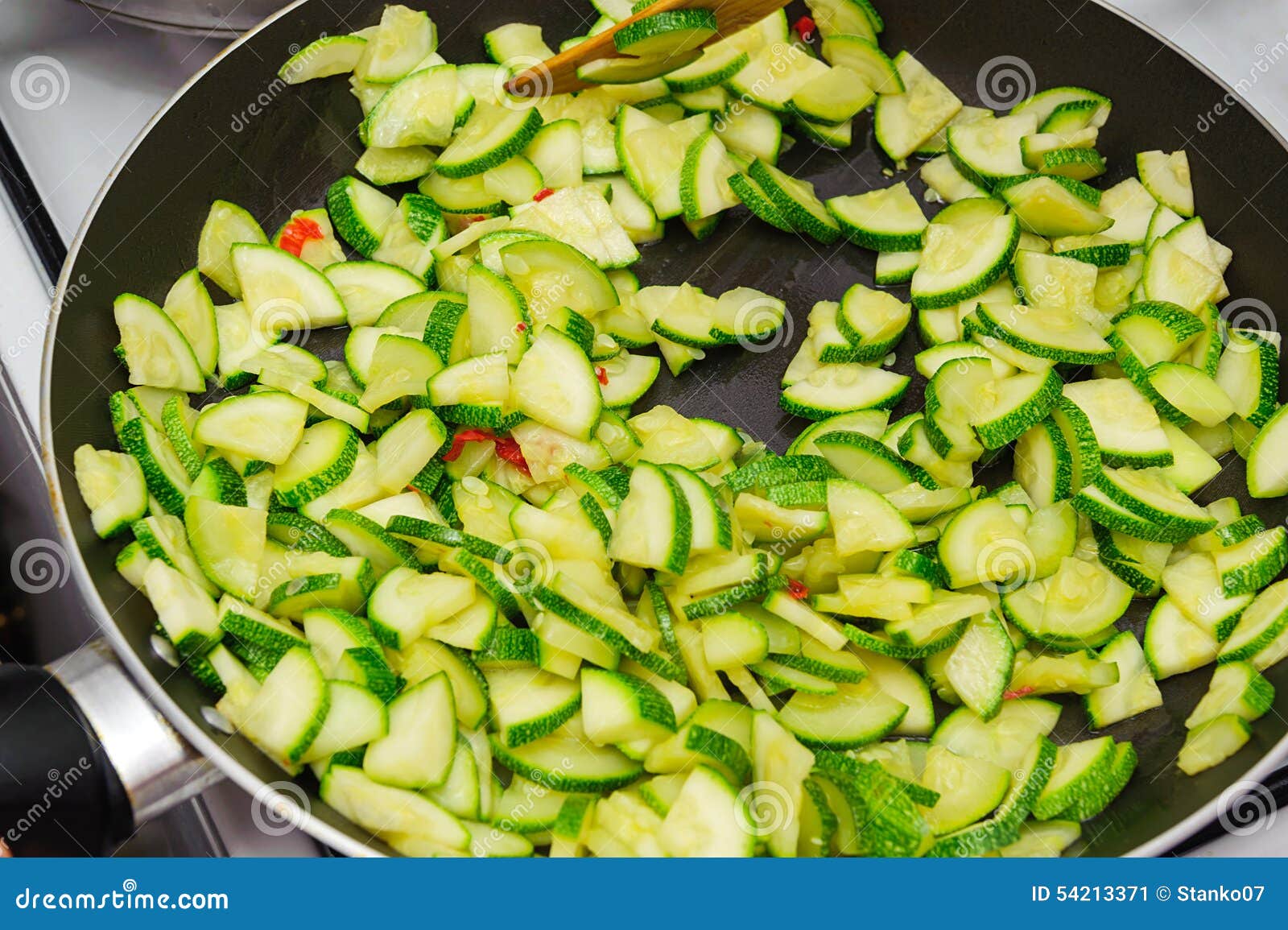 Chopped courgette stock image. Image of green, broil - 54213371