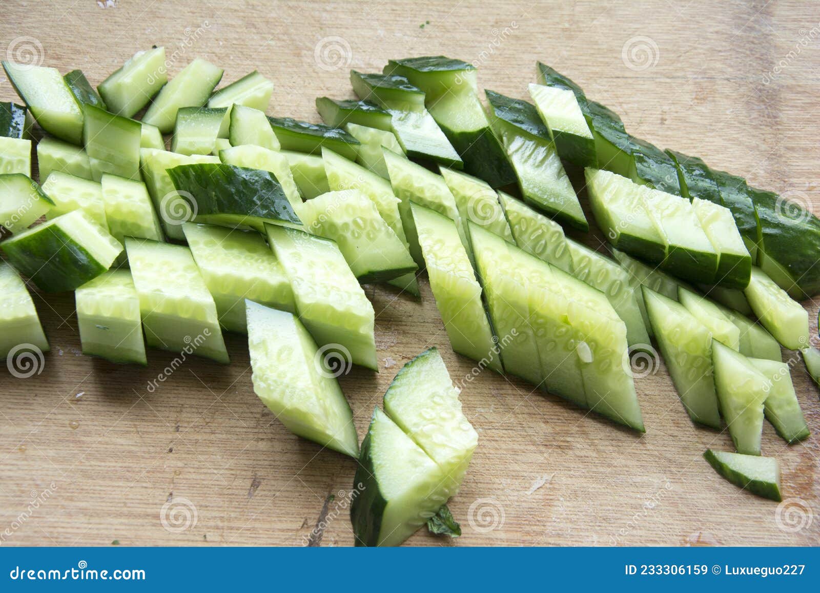 Chopped Cucumber on the Chopping Board Stock Image - Image of clouds ...