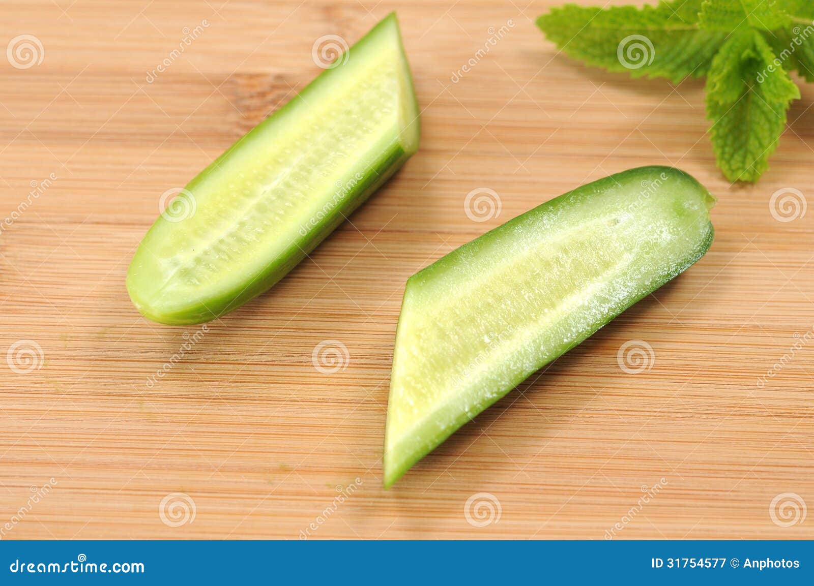Chopped cucumber stock image. Image of organic, sliced - 31754577