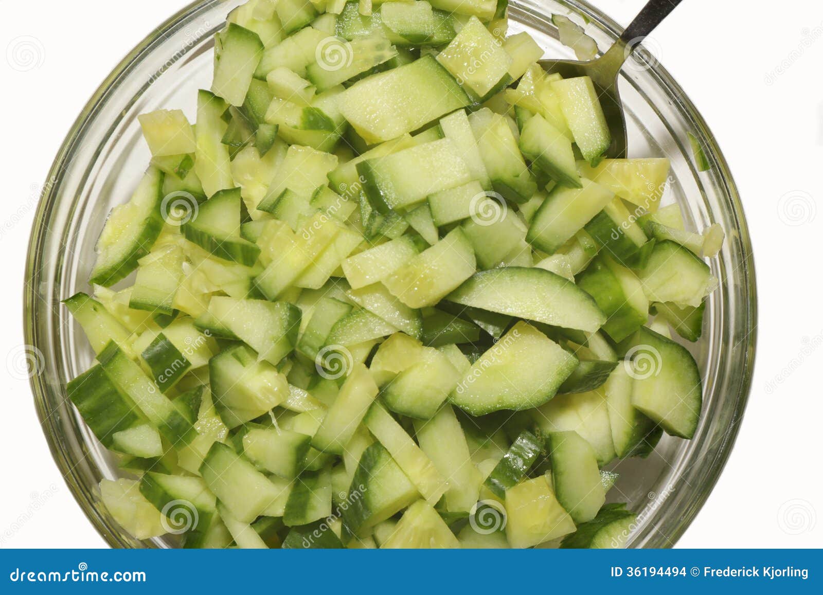 Chopped cucumber stock photo. Image of bowl, cucumber - 36194494