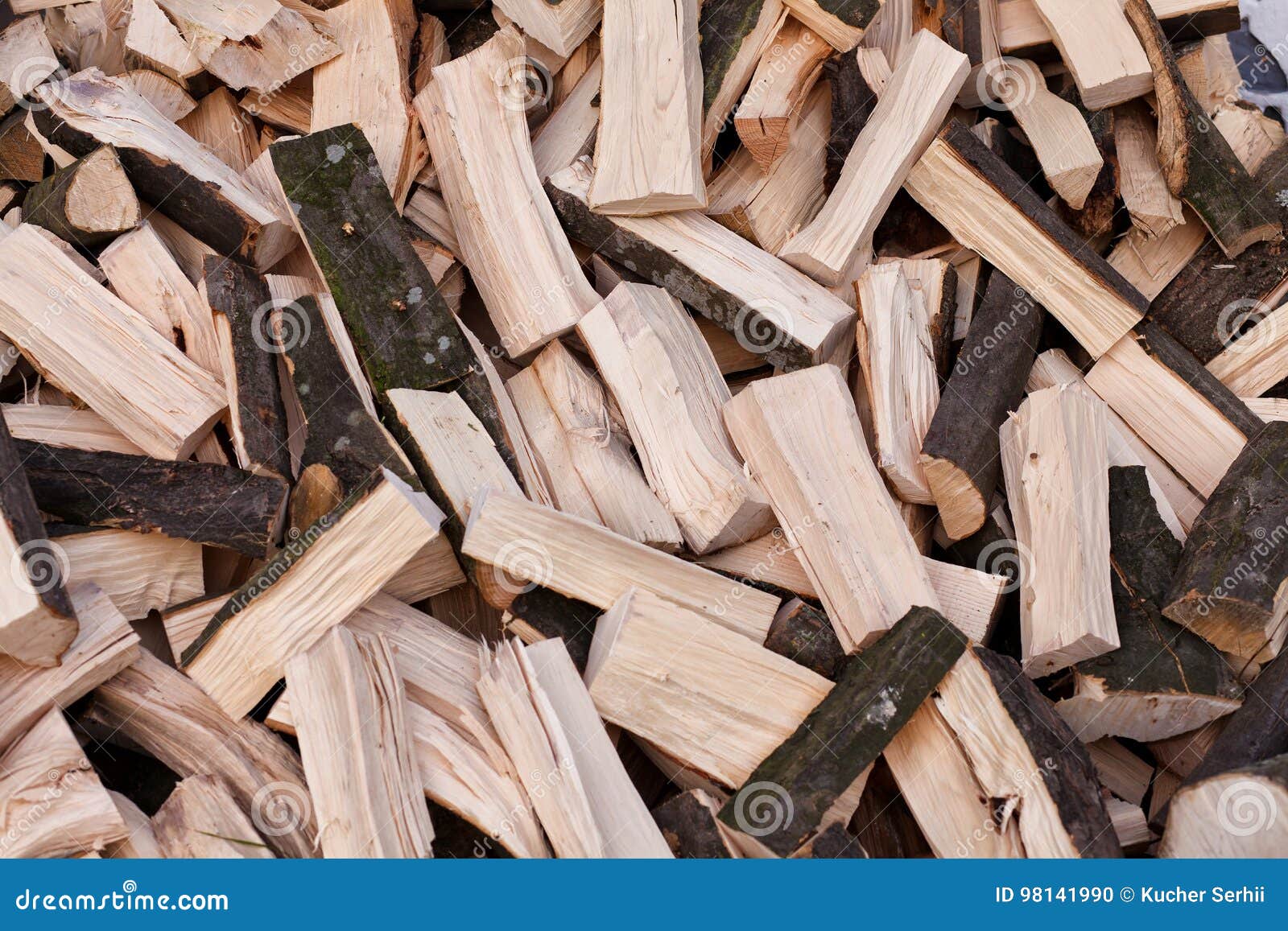 Chopped Firewood on a Stack Stock Photo - Image of forest, environment ...