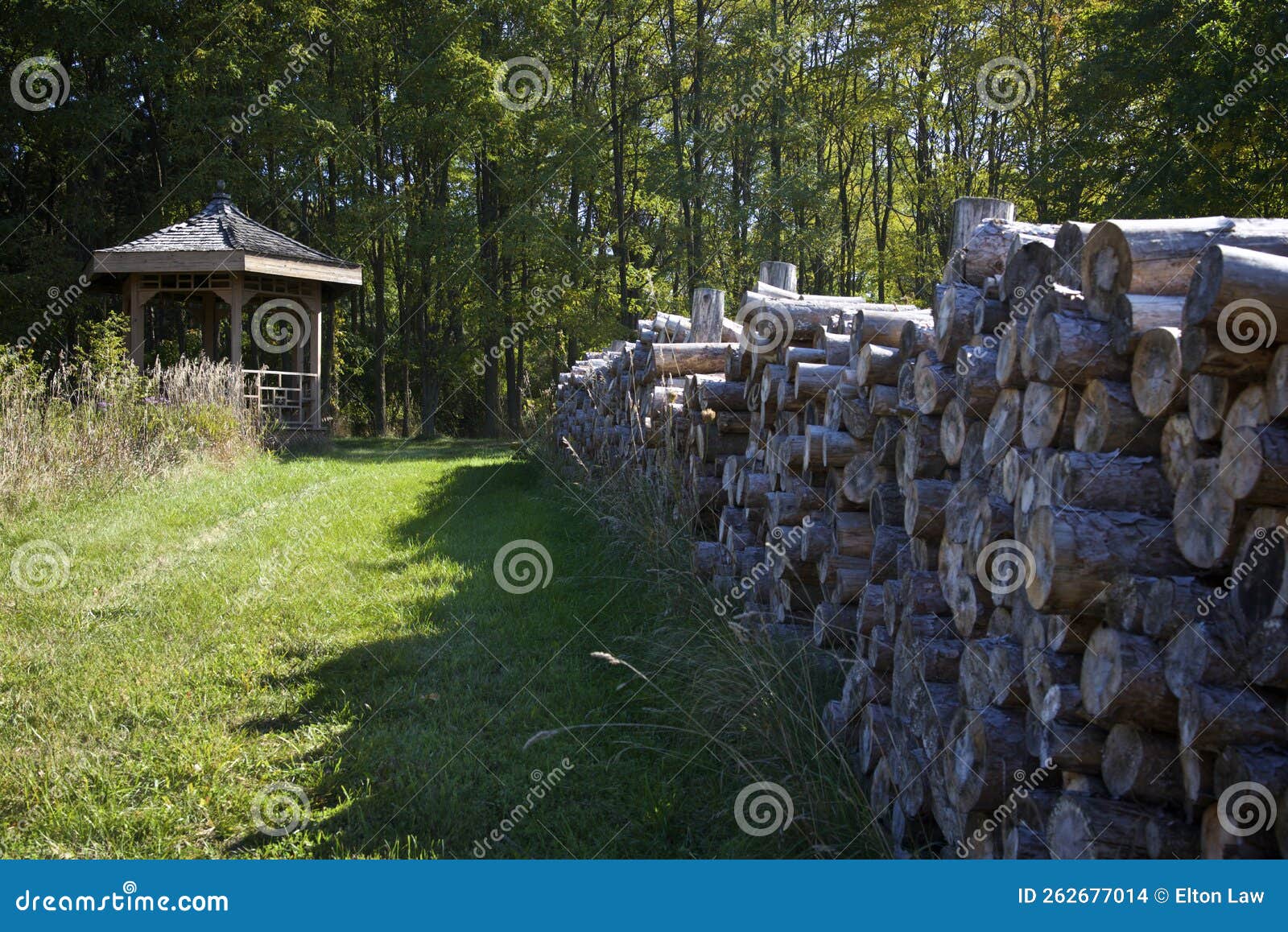 Chopped Firewood in a Stack Ready for Burning Stock Photo - Image of ...