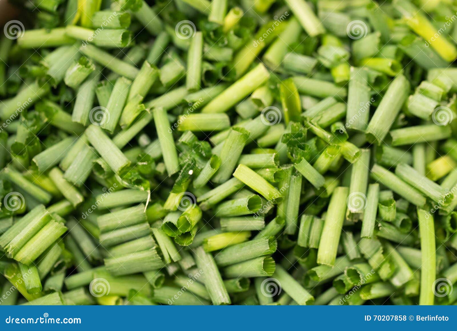 Chopped fresh chives stock photo. Image of produce, herb - 70207858