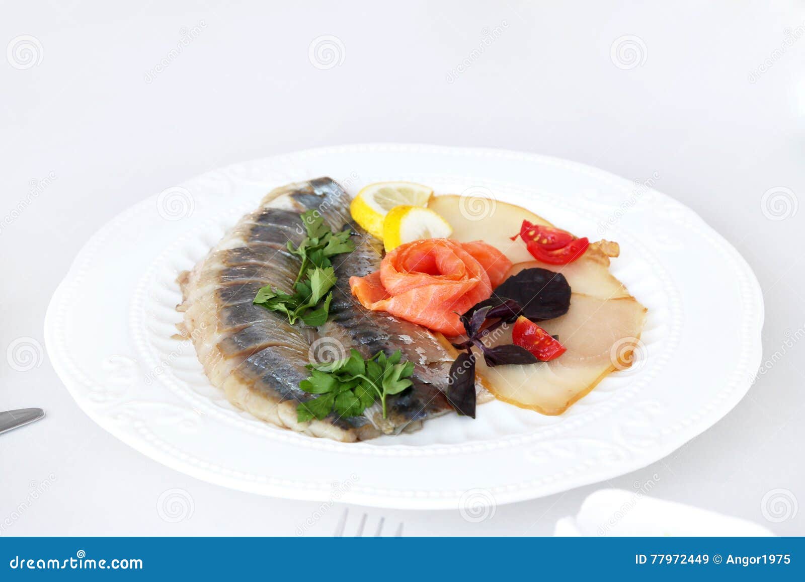 Chopped Fresh Fish Herring Banquet Table Stock Photos - Free & Royalty ...
