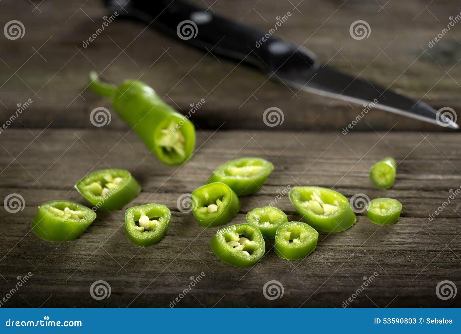 Chopped Fresh Green Chilli Pepper Stock Image - Image of ingredient ...